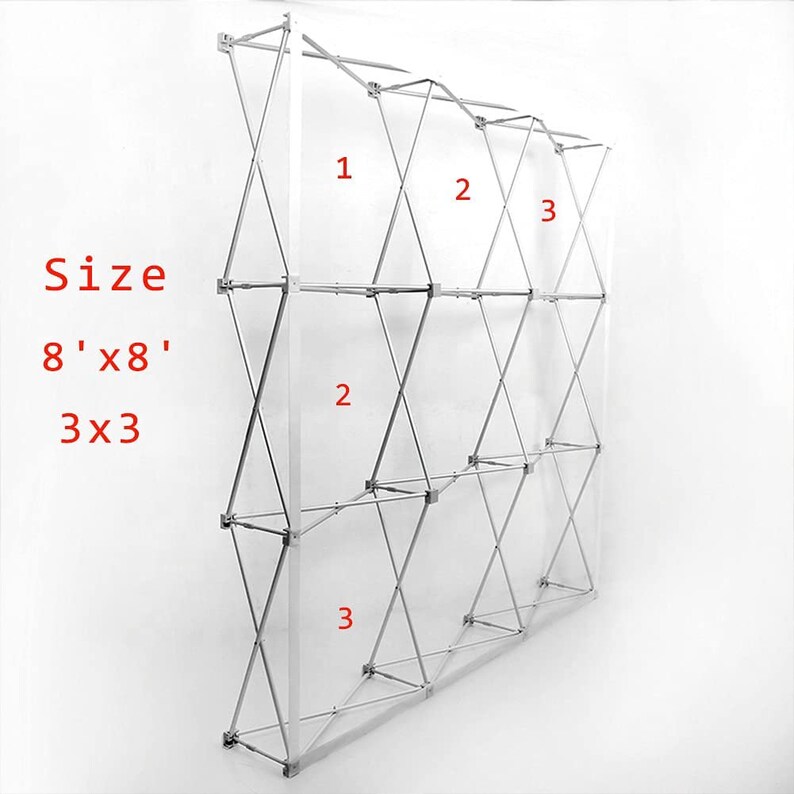 Custom 8x8 Ft. Fabric Pop up Display Stand for Trade Show Backdrop ...