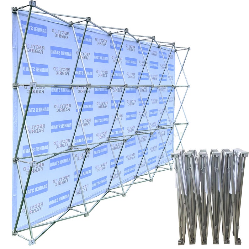 Custom 8x8 Ft. Fabric Pop up Display Stand for Trade Show Backdrop ...