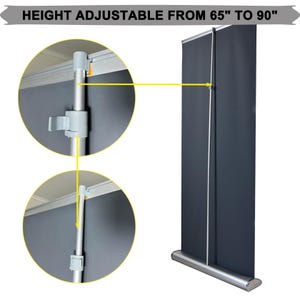 CUSTOM Premium Retractable Banner Stand 33.5" X 80" for Trade Show and ...