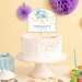 Blue Balloon Cake Topper, Editable Blue Balloon Baby 1st Birthday Cake ...