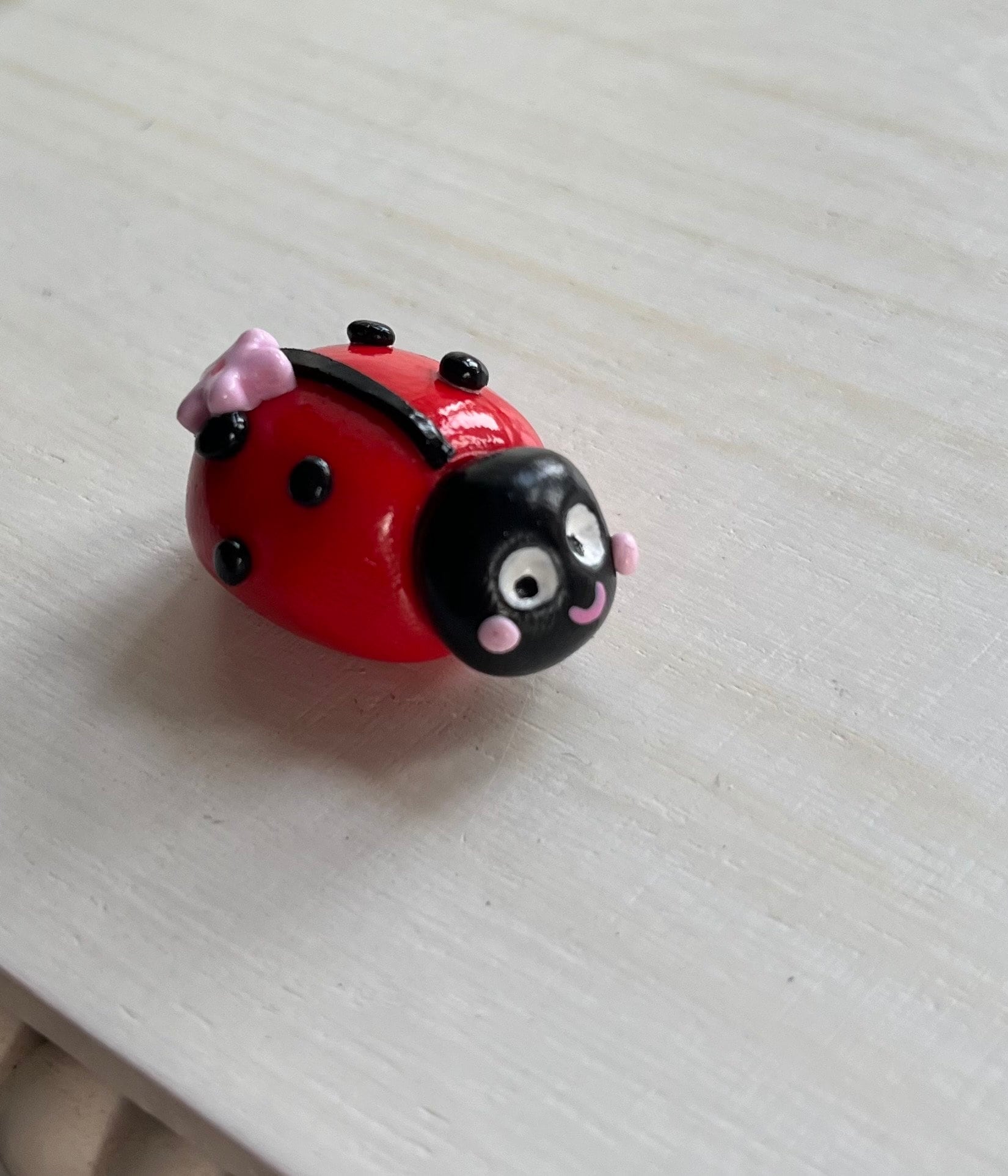 Cute Little Polymer Clay Ladybird - Etsy