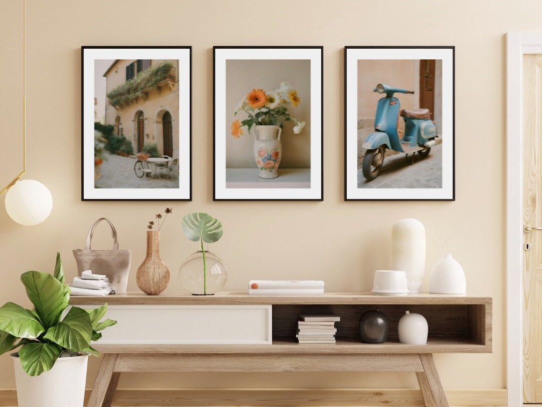 Vintage Photography Print, Set of 3, Vintage Art, Frameable Vintage Art ...
