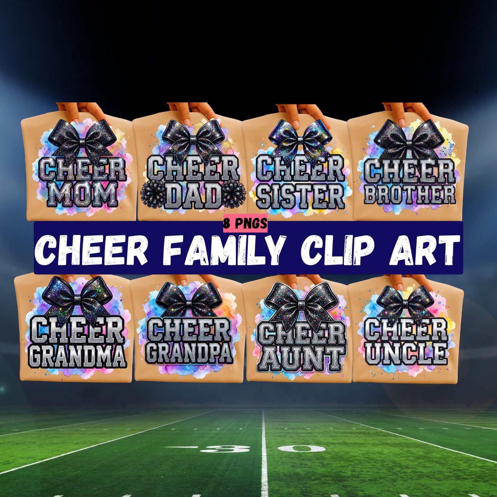 Cheer Family PNG Bundle Digital Download Designs - Etsy