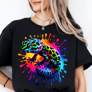 Leopard Gecko Sublimation Digital Download PNG Lizard Reptile Design - Etsy