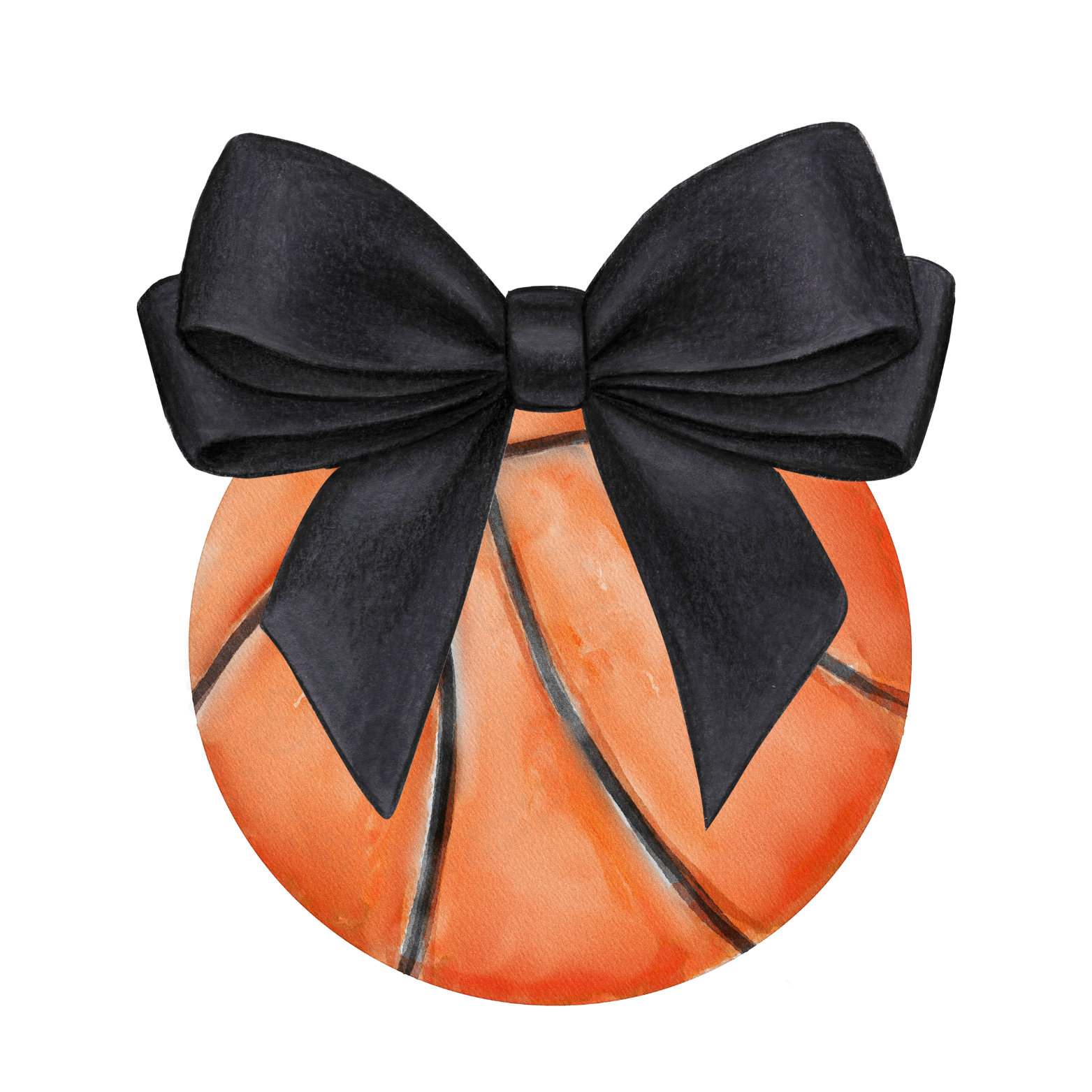 Basketball Bow Black Png - Etsy