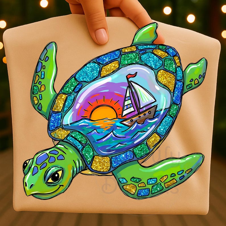 Sea Turtle Clip Art T-shirt Digital Download PNG Design - Etsy UK