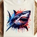 Shark Watercolor Sublimation Digital Download PNG Design - Etsy