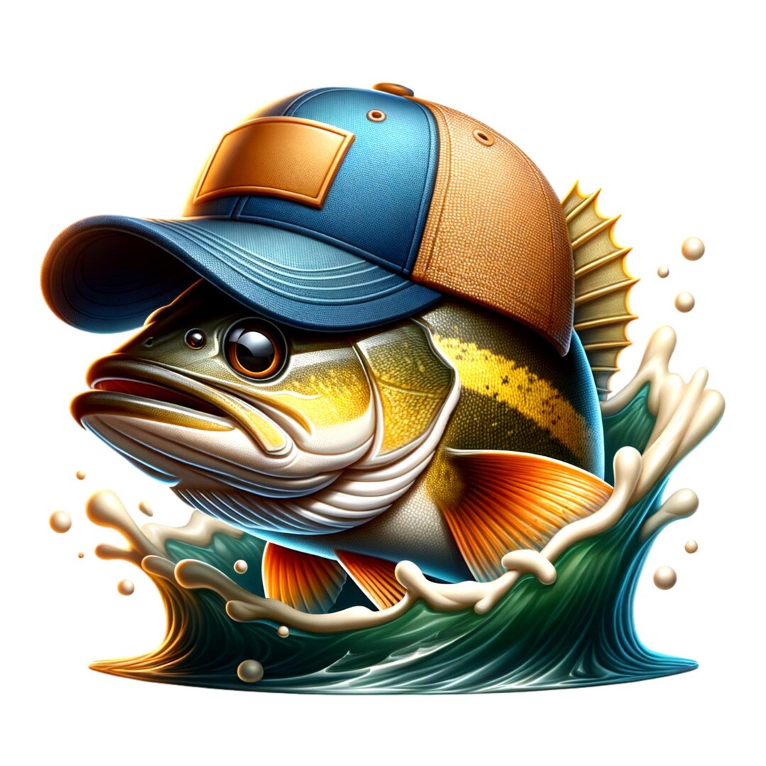 Funny Walleye Fish Sublimation Digital Download PNG Fishing Outdoors ...