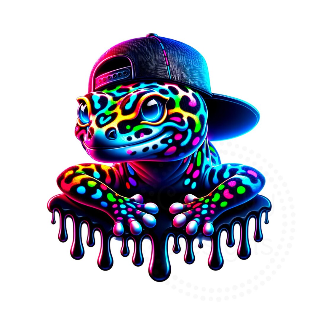 Leopard Gecko Sublimation Digital Download PNG Reptile Design - Etsy