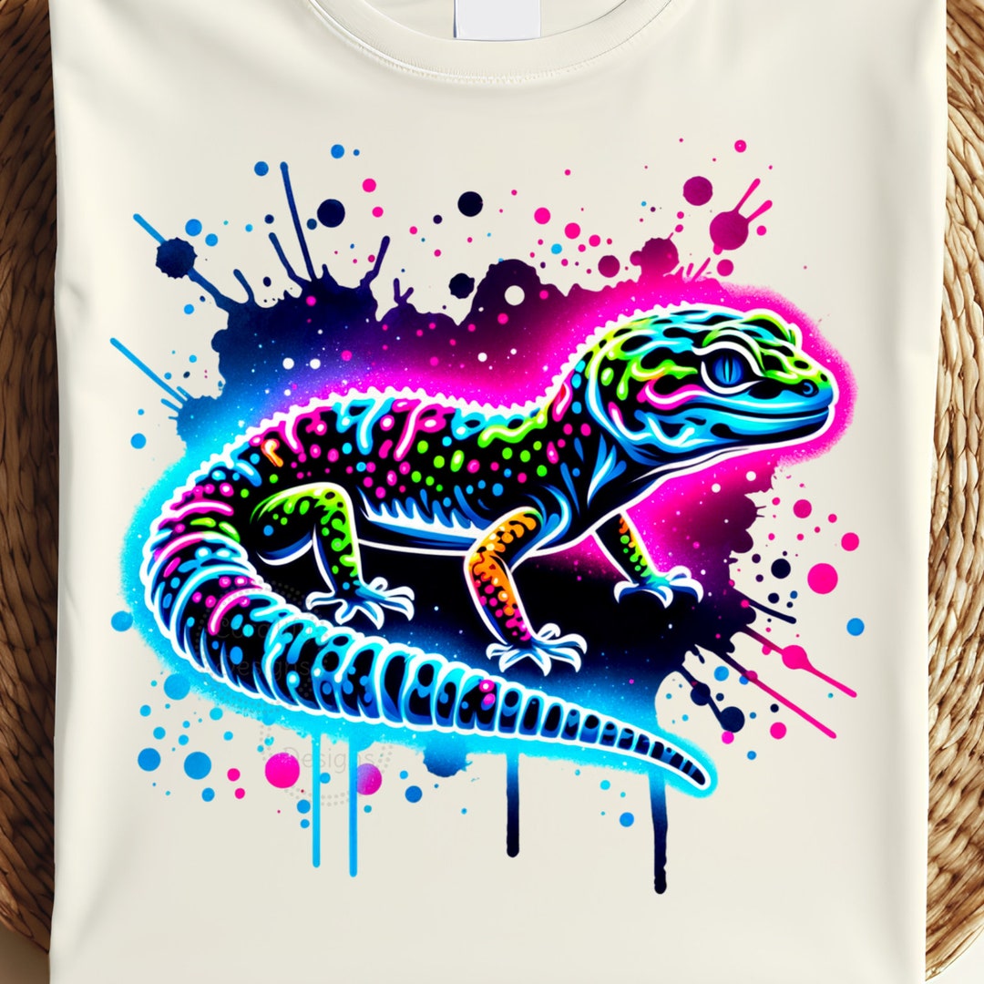Leopard Gecko Watercolor Sublimation Digital Download PNG Reptile ...