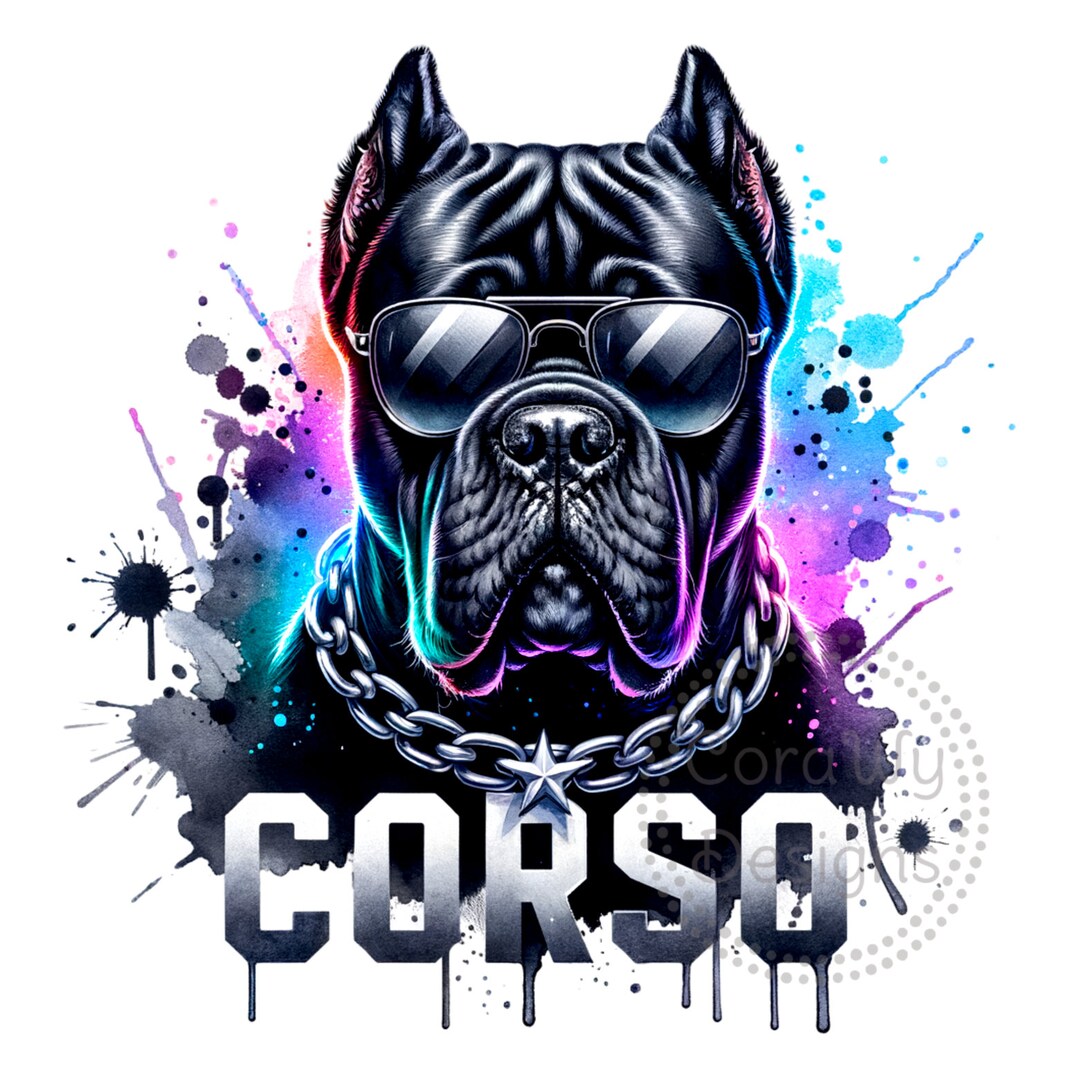 Cane Corso Watercolor Sublimation Digital Download PNG Dog Design Gift ...