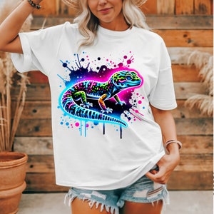 Leopard Gecko Watercolor Sublimation Digital Download PNG Reptile ...