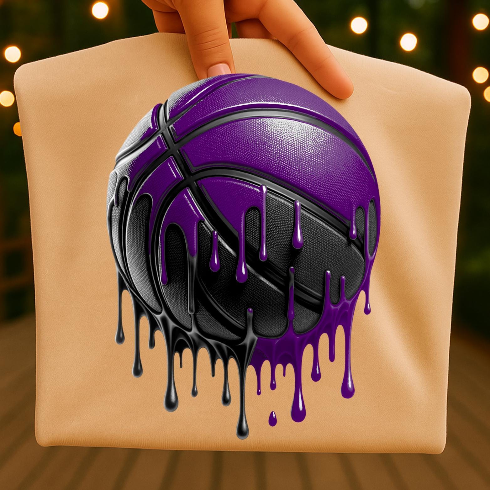 Basketball Purple Black Png - Etsy