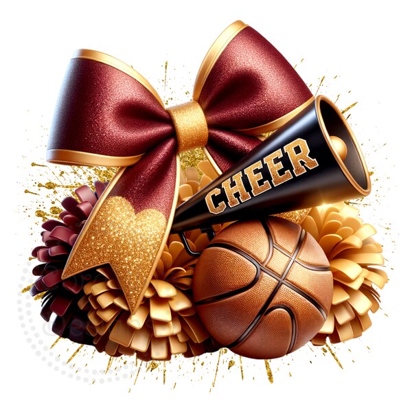 Maroon Cheer Bows - Etsy