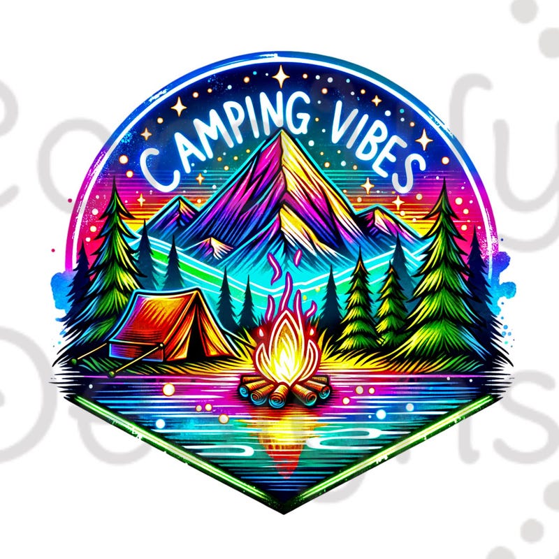Camping Clip Art - Etsy