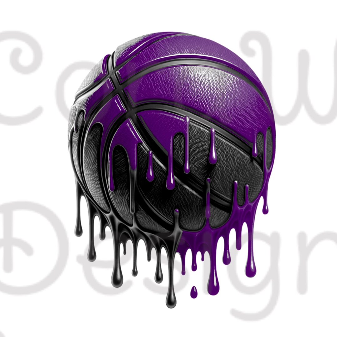 Basketball Purple Black Sublimation Digital Download PNG Sports Logo ...