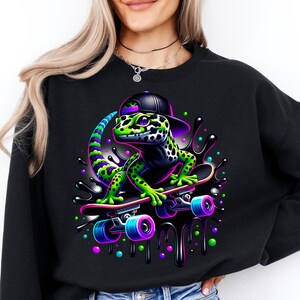 Leopard Gecko Sublimation Digital Download PNG Skateboard Reptile ...