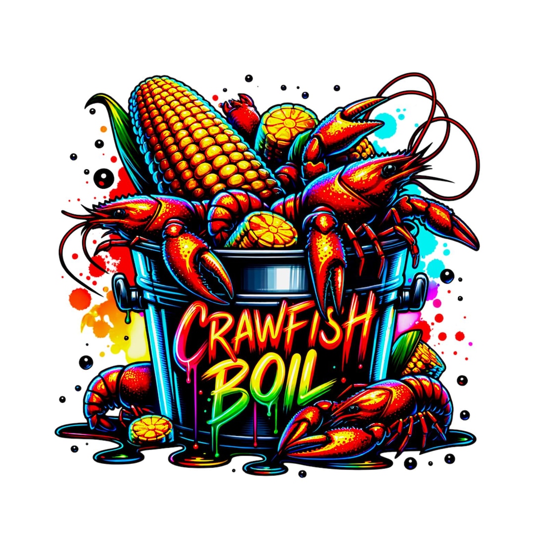 Crawfish Boil Sublimation Digital Download PNG Party Cookout Summer ...