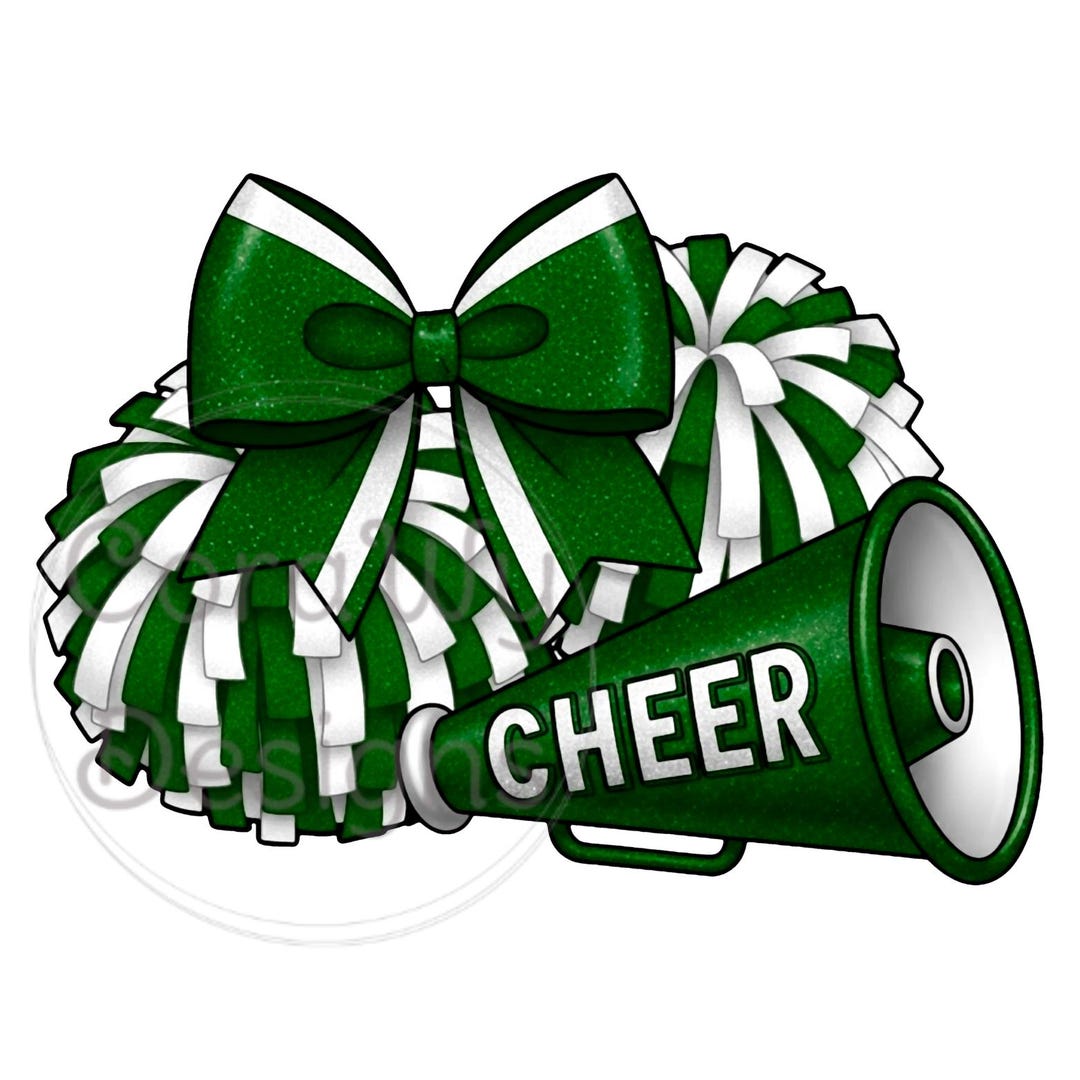 Cheer Green White Png - Etsy