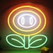 Super Mario Flower Neon Led Light Fanmade - Super Mario Video Game ...