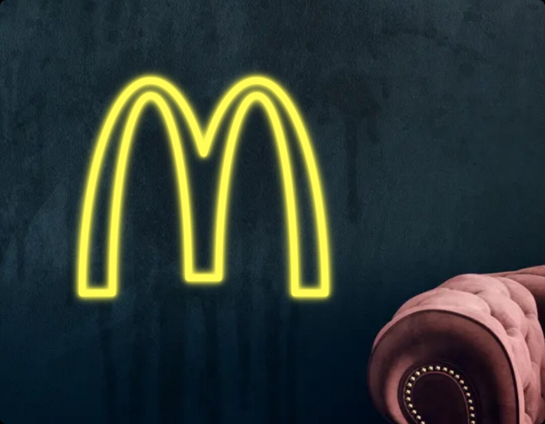 Mac Donald's Neon Led Sign - Fast Food Led Wallart - Golden Arches Lamp ...