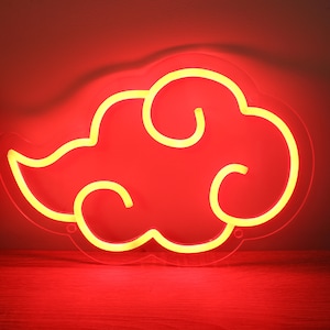 Akatsuki Japanese Anime Cloud Neon Led Fanmade - Anime Manga Wallart ...