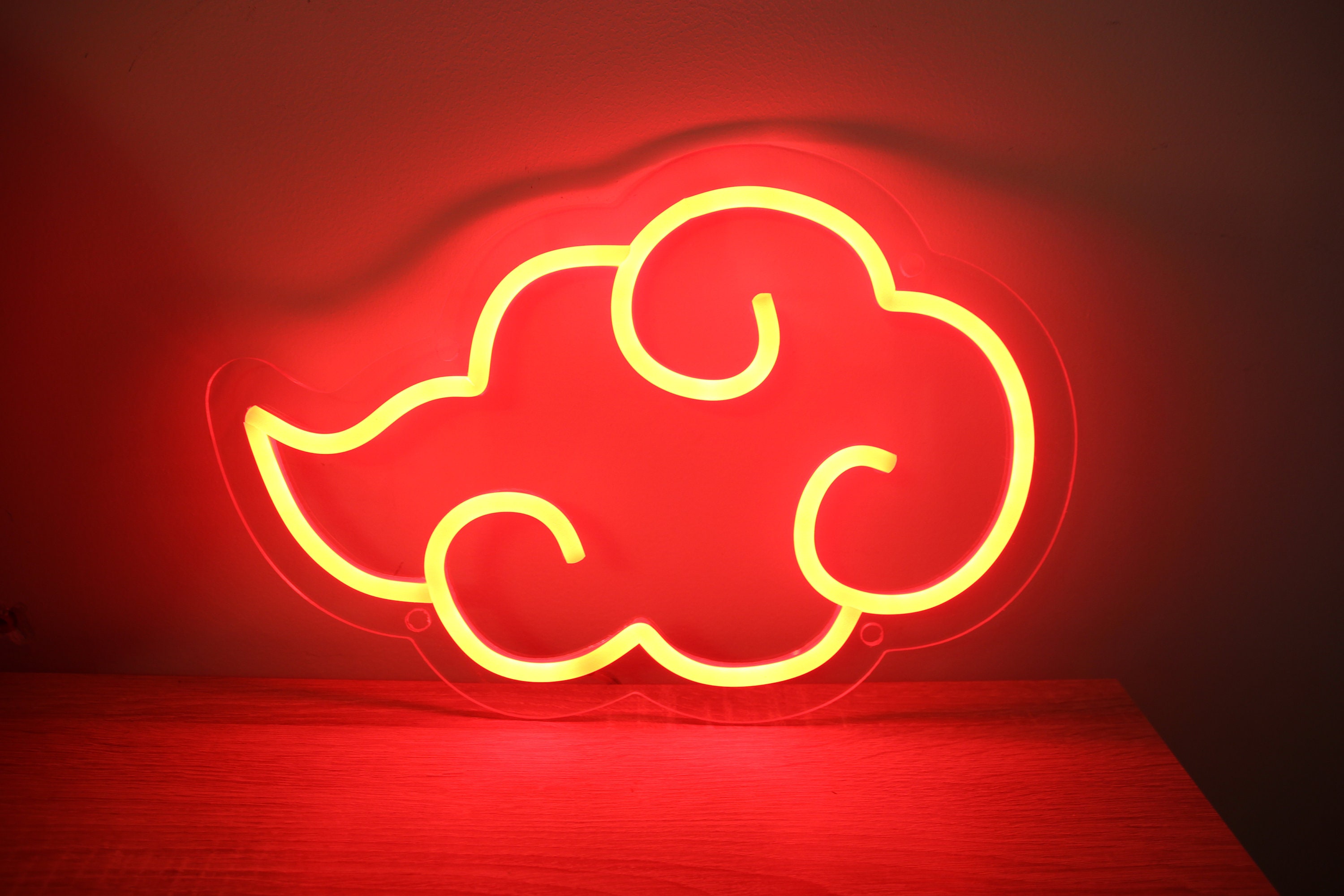 Akatsuki Naruto Cloud Neon Led Fanmade Naruto Manga Wallart Decor Led ...