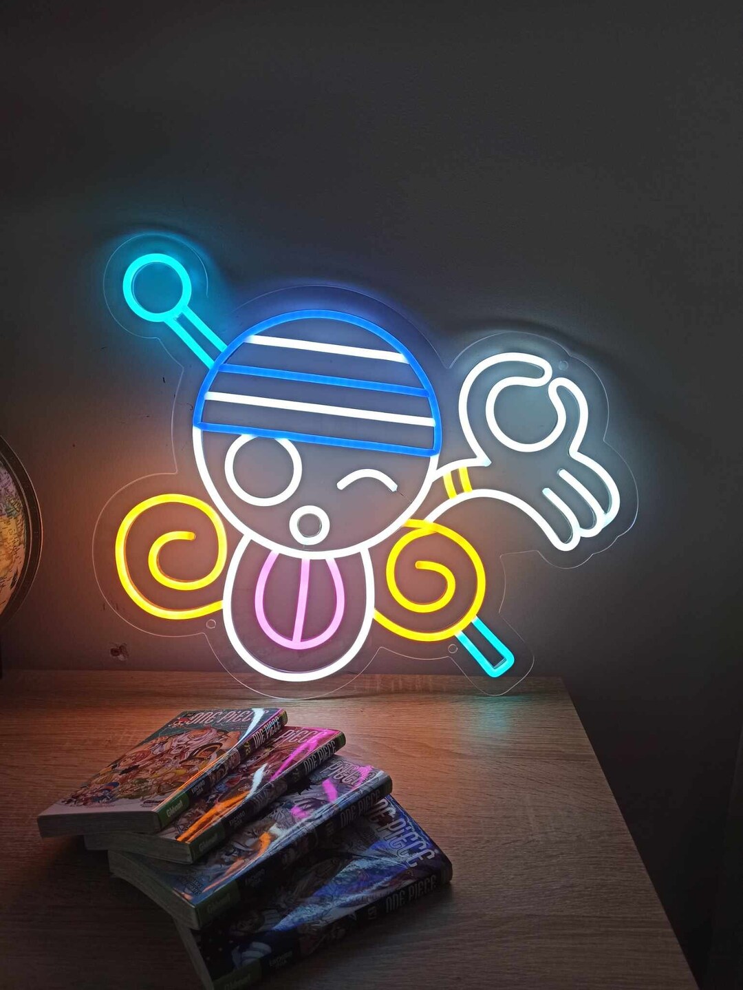 One P Led Neon Nami Skull Fanmade Manga One Piece Wallart Nami Pirate ...