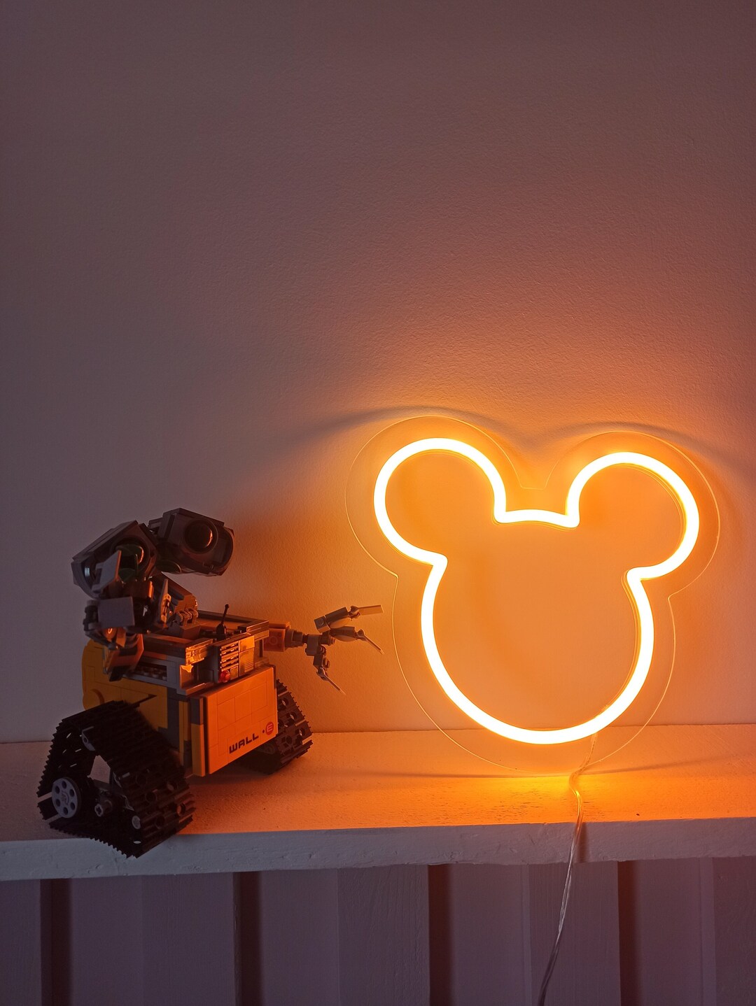 Mickey Neon Led - Mickey Disney Wallart Decor Led Light Handmade in ...