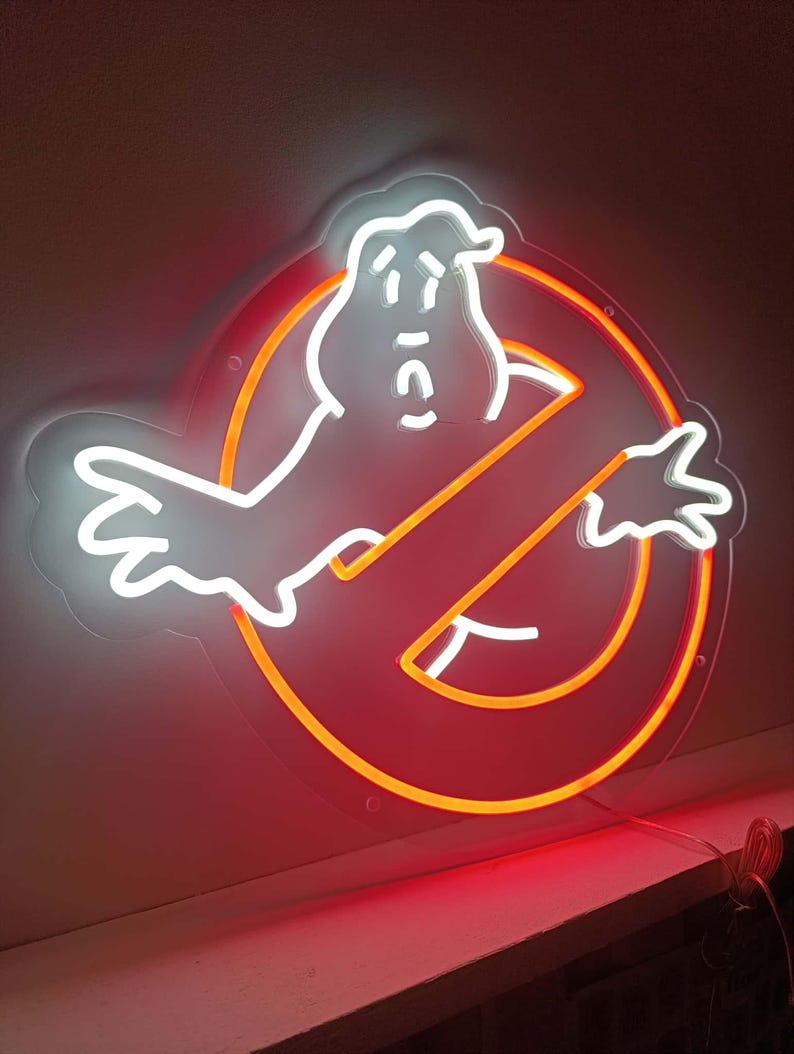 Stay Puft Ghostbusters Marshmallow Man Neon Led Light Fanmade ...