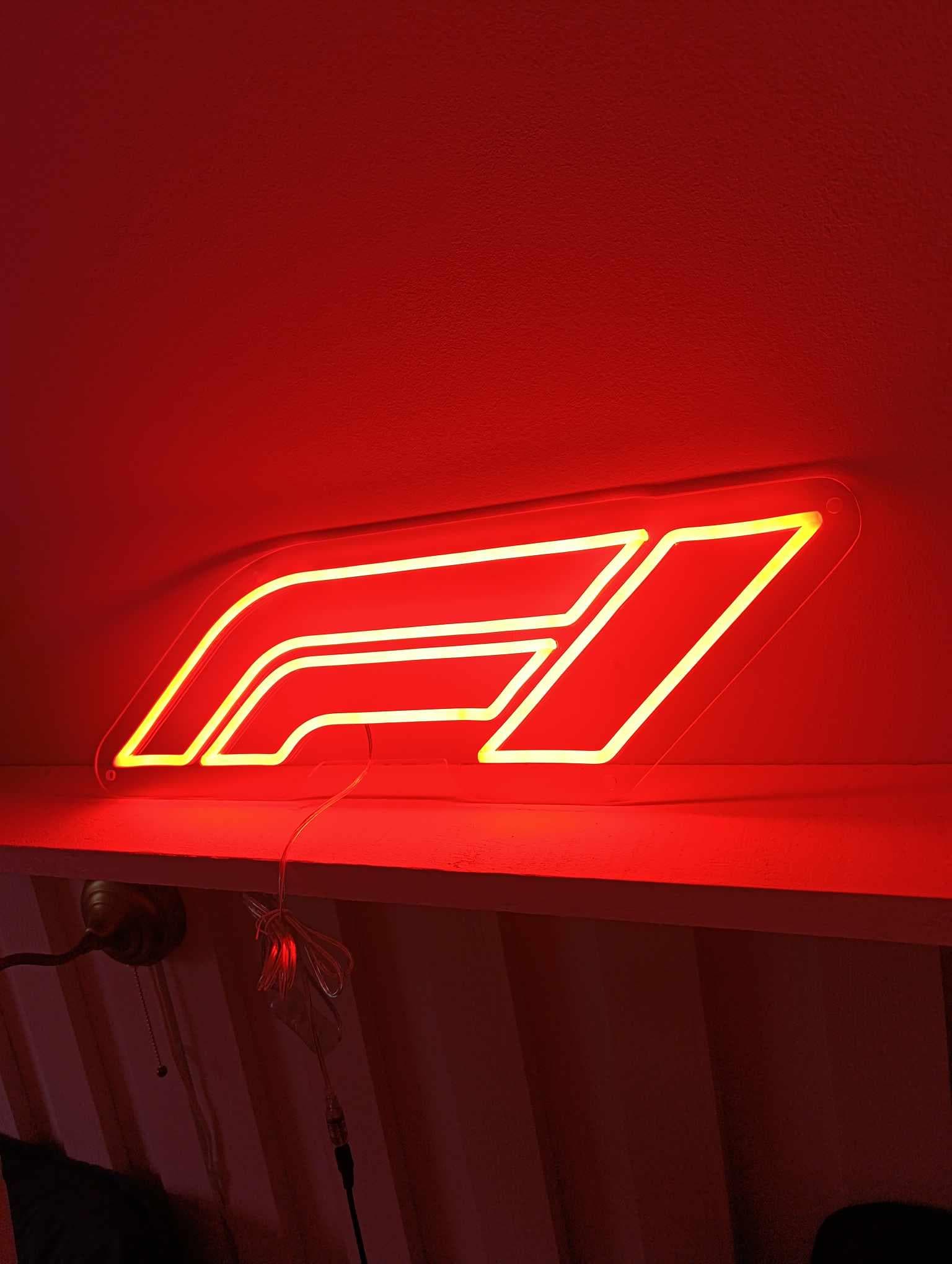 F1 Led Light - Formula 1 Led Light - F1 Neon Sign - Motorsport Led ...