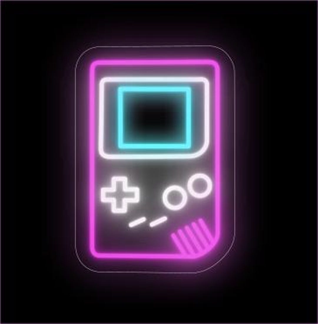 Game B Retro Gaming Custom Neon Led Sign - Choose Your Color Gaming ...