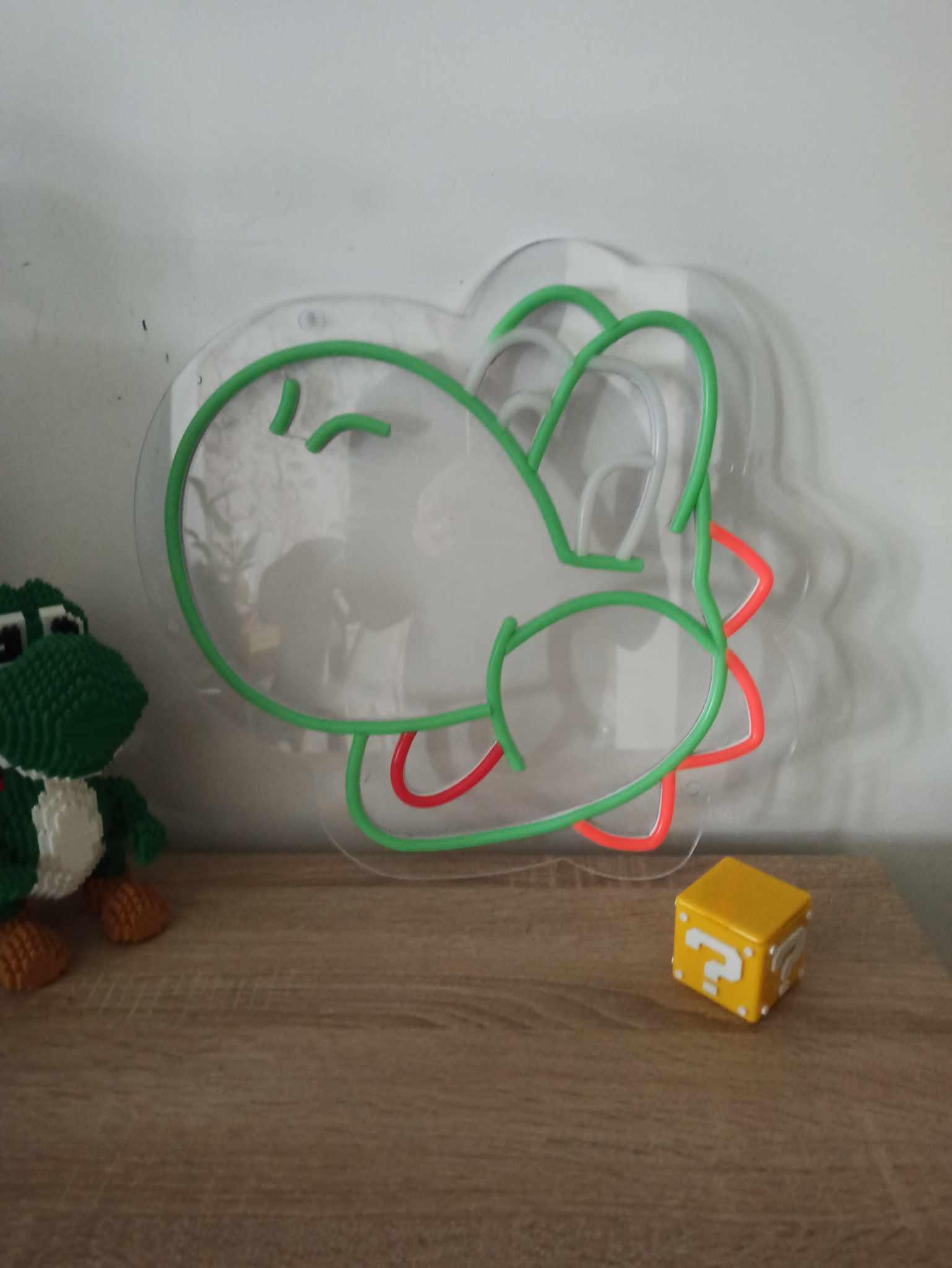 Yoshi Super Mario Fanmade Neon Led Sign - Gaming Decor Yoshi Wallart ...