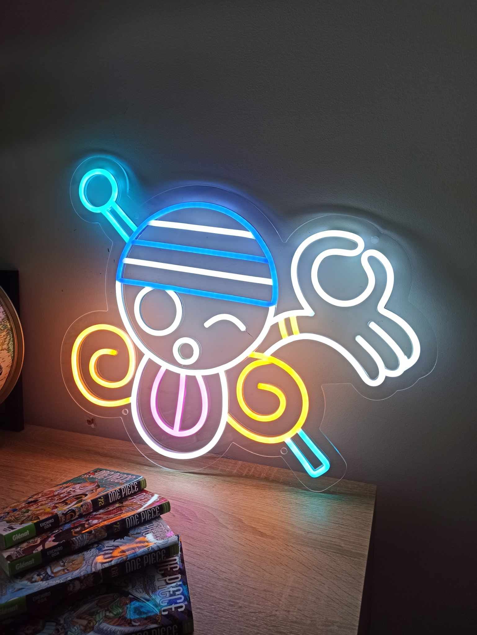 One P Led Neon Nami Skull Fanmade Manga One Piece Wallart Nami Pirate ...