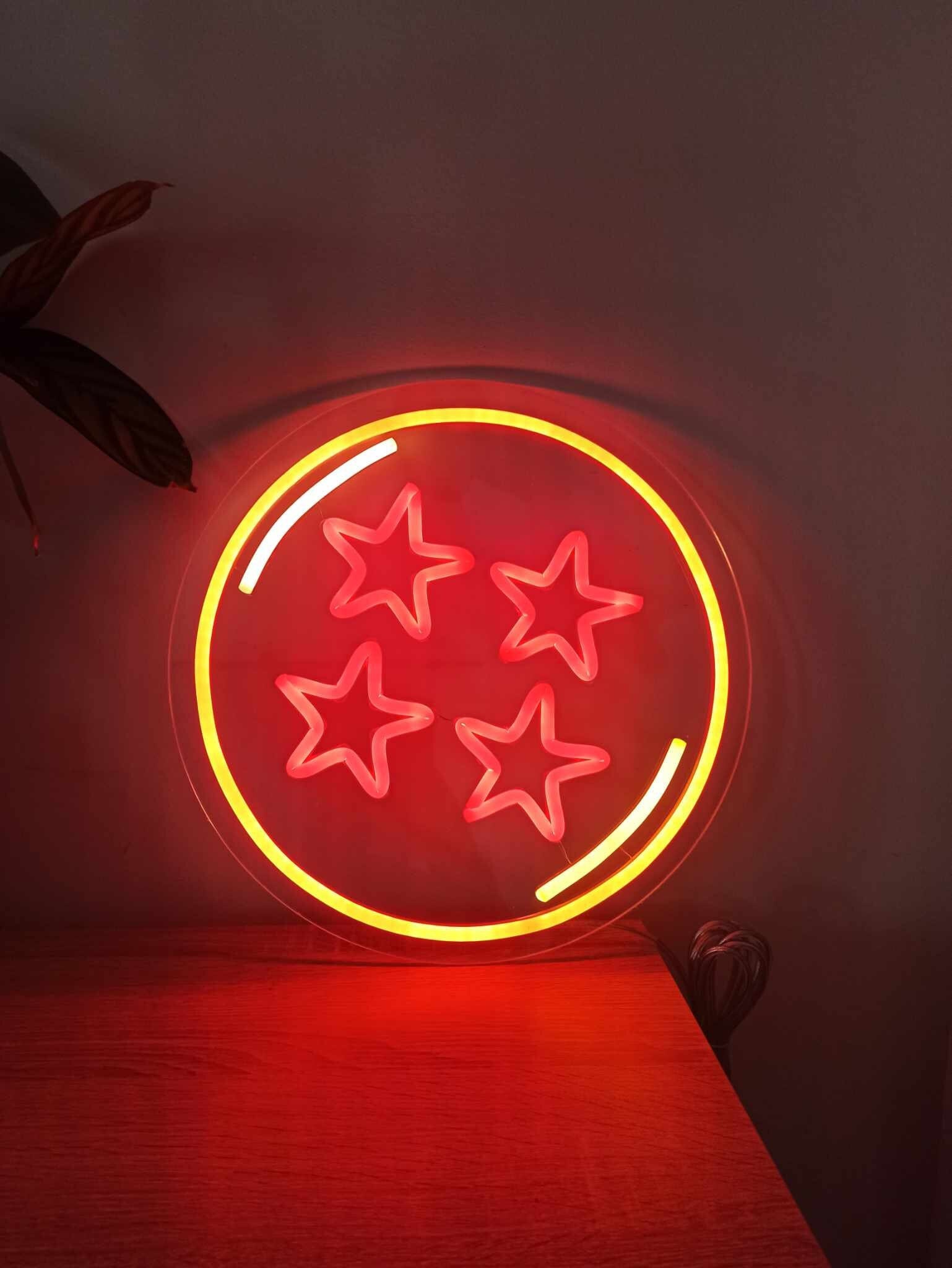 Dragonball Neon Manga Dragonball Wallart Led Light Goku, Son Goku ...