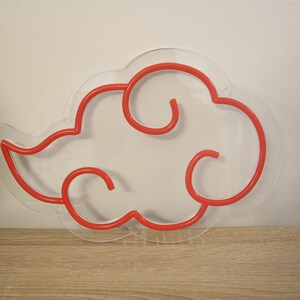 Akatsuki Japanese Anime Cloud Neon Led Fanmade - Anime Manga Wallart ...