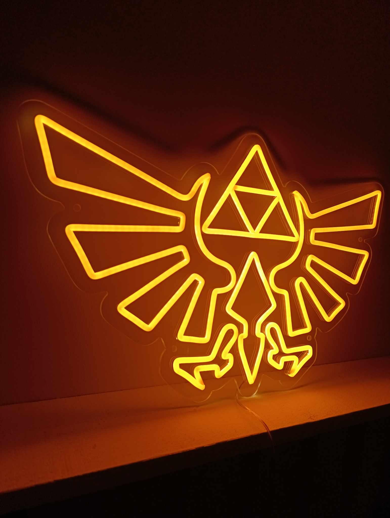 Triforce Neon Fanmade - Video Game Triforce Neon Sign Handmade in ...