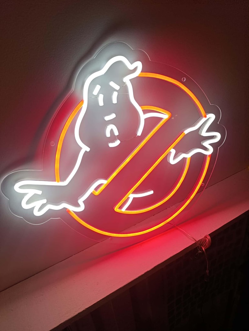 Stay Puft Ghostbusters Marshmallow Man Neon Led Light Fanmade ...