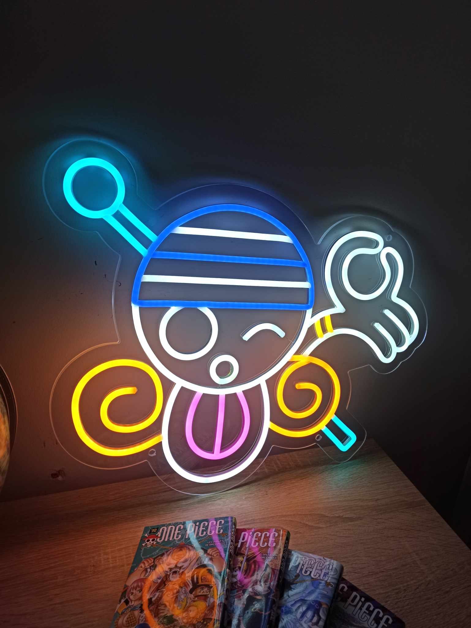 One P Led Neon Nami Skull Fanmade Manga One Piece Wallart Nami Pirate ...
