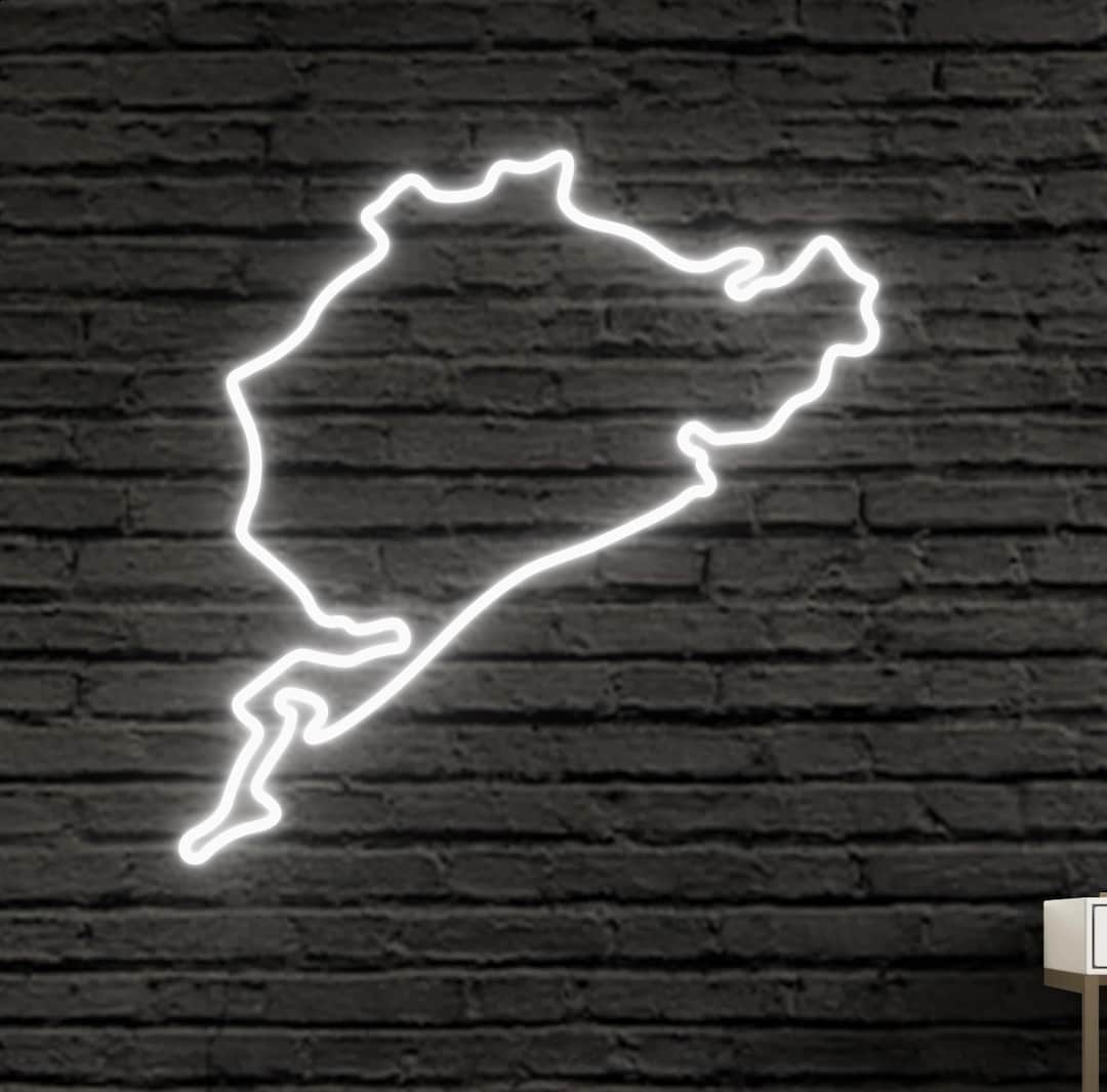F1 Racing Nürburgring Race Track Motorsport Neon Led Sign - Formula 1 ...