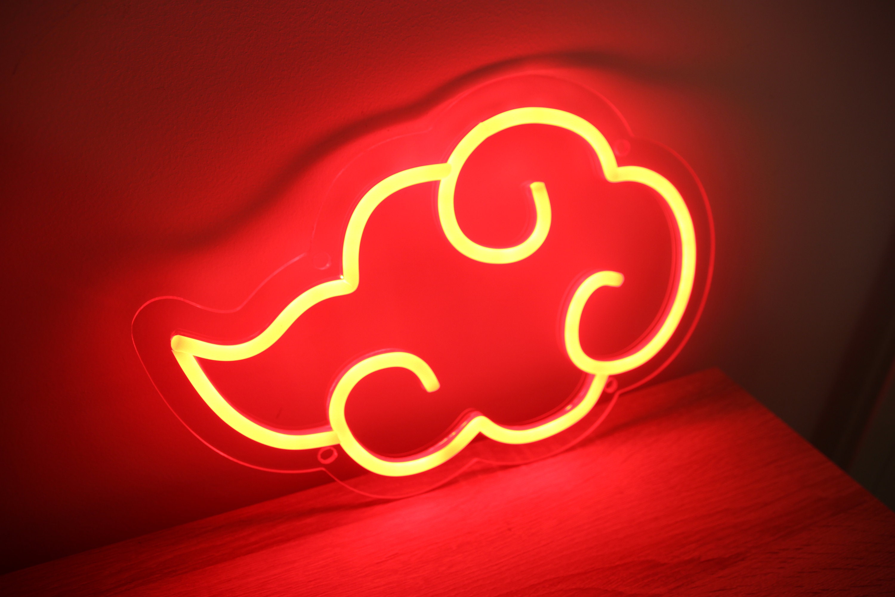 Akatsuki Naruto Cloud Neon Led Fanmade Naruto Manga Wallart Decor Led ...