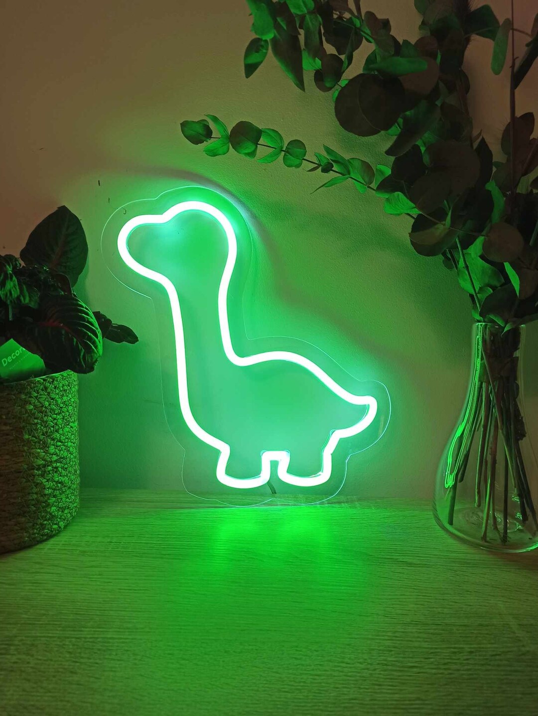 Dinosaur Neon - Diplodocus Wallart Led Light - Child's Gift - Kid's ...