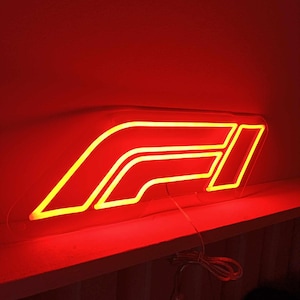 F1 Led Light - Formula 1 Led Light - F1 Neon Sign - Motorsport Led ...