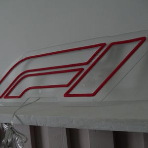 F1 Racing Motorsport Neon Led Sign - Formula 1 Car Wallart Led Light ...