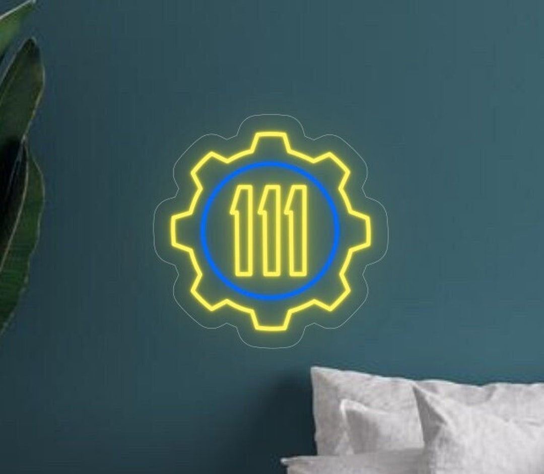 Fallout Vault 111 Customizable Numbers Fanmade Led Neon Sign Fallout ...