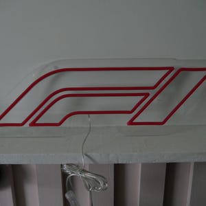 F1 Racing Motorsport Neon Led Sign - Formula 1 Car Wallart Led Light ...