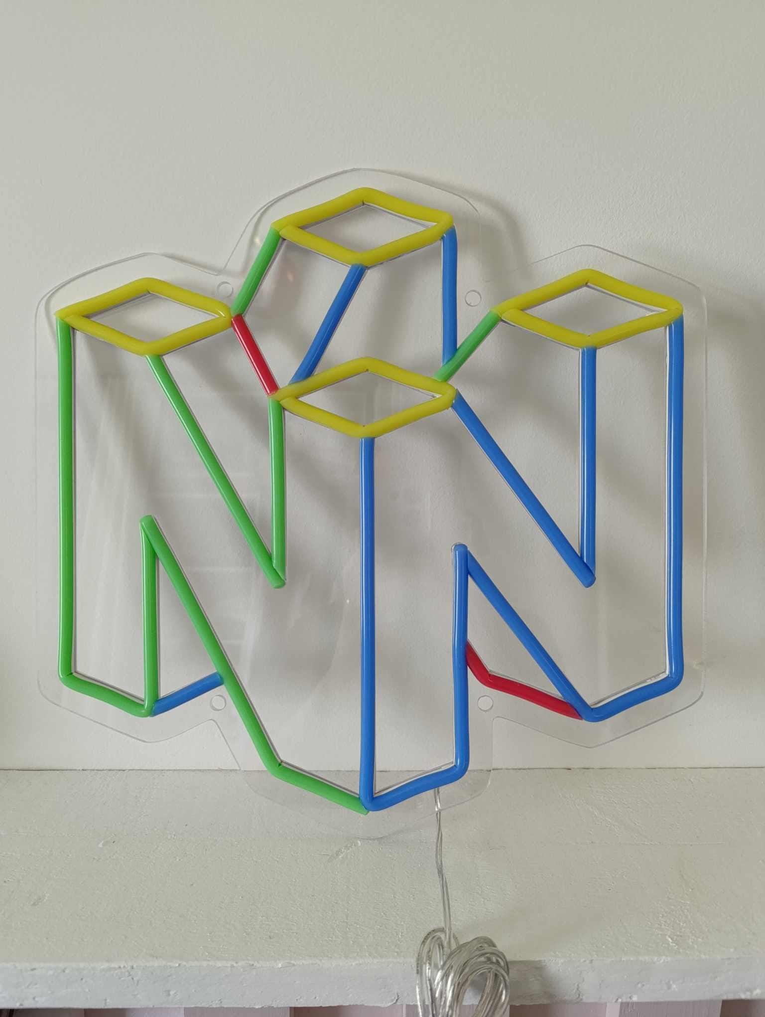 N64 Retro Gaming Logo Neon Led Sign - Gaming Room Led Light - Led N64 ...
