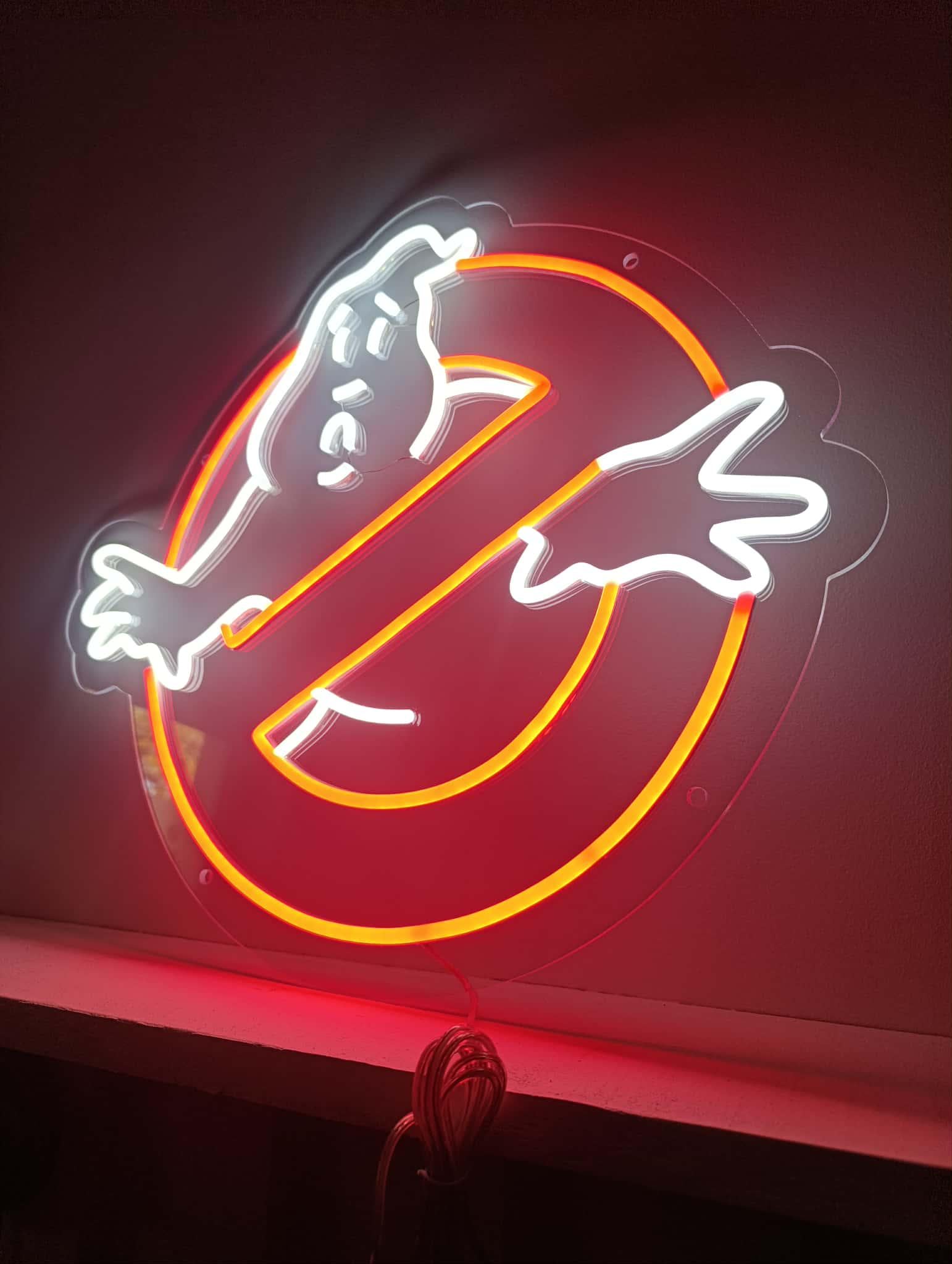 Stay Puft Ghostbusters Marshmallow Man Neon Led Light Fanmade ...