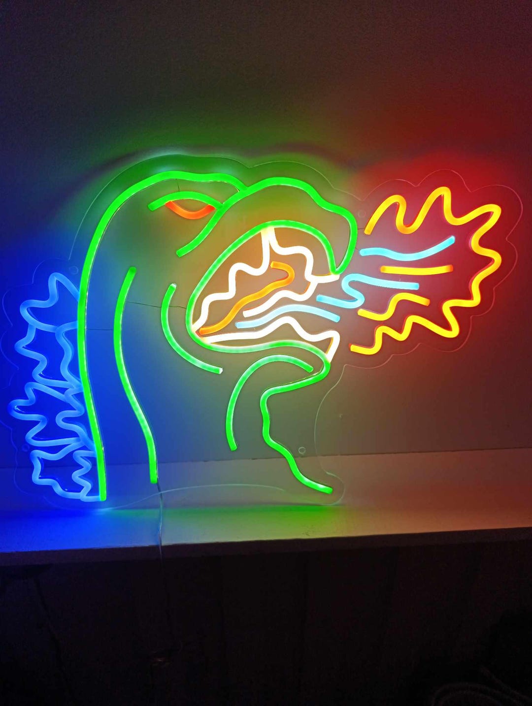 Godzilla King of Monsters Neon Led Light Sign - Dinosaur Monster ...