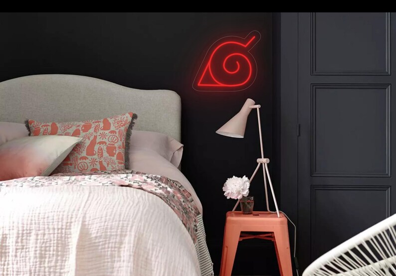 Konoha Anime Manga Neon Led Sign Fanmade Konoha Anime Manga Wallart ...